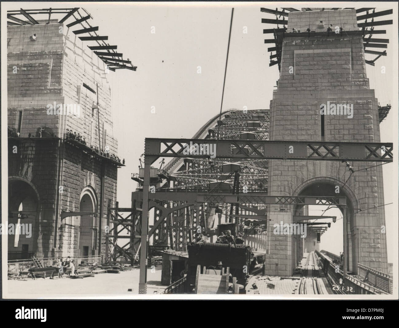 The construction of the Sydney Harbour Bridge, completed in 1932, is a ...