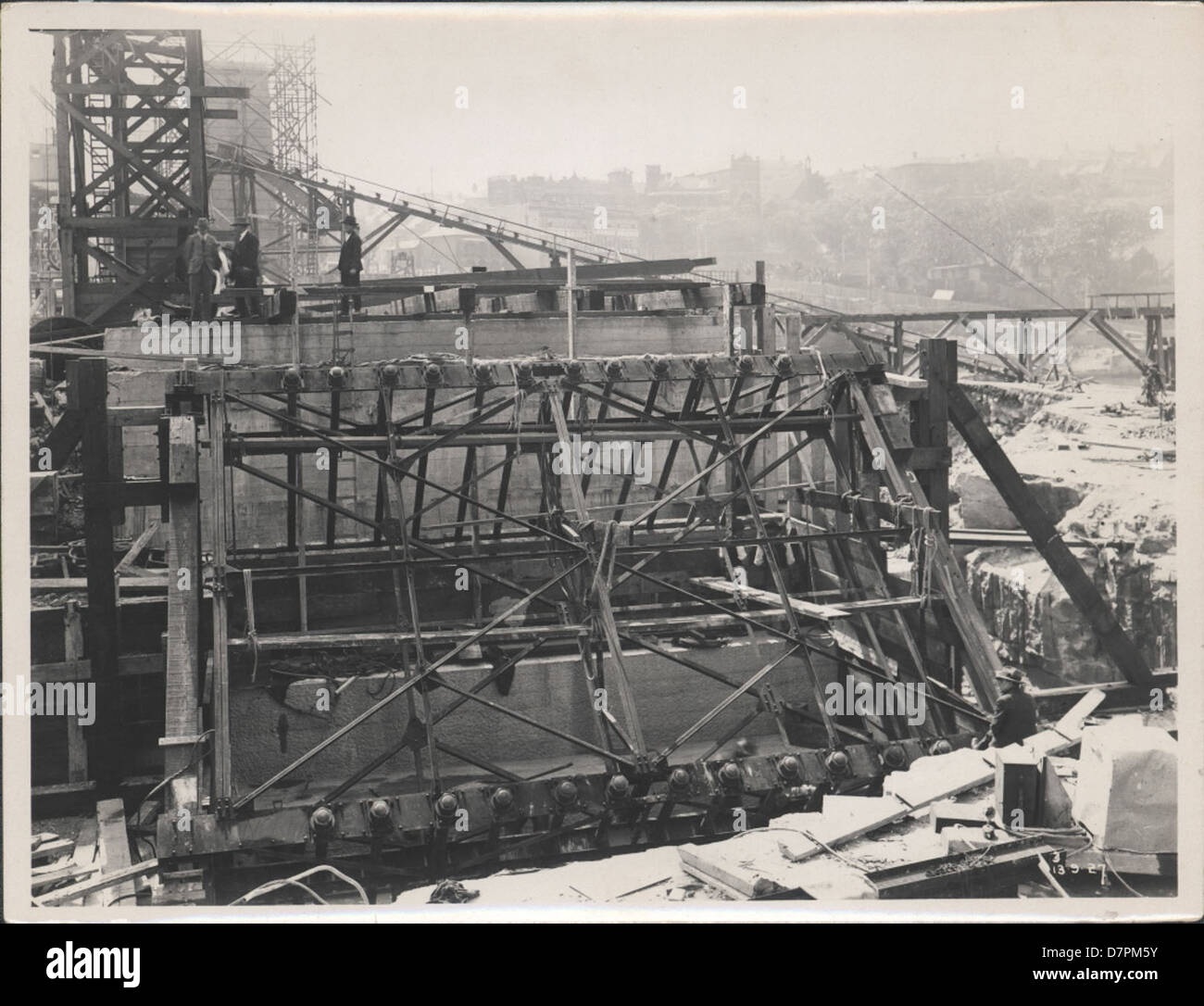 The construction of the Sydney Harbour Bridge was a monumental ...