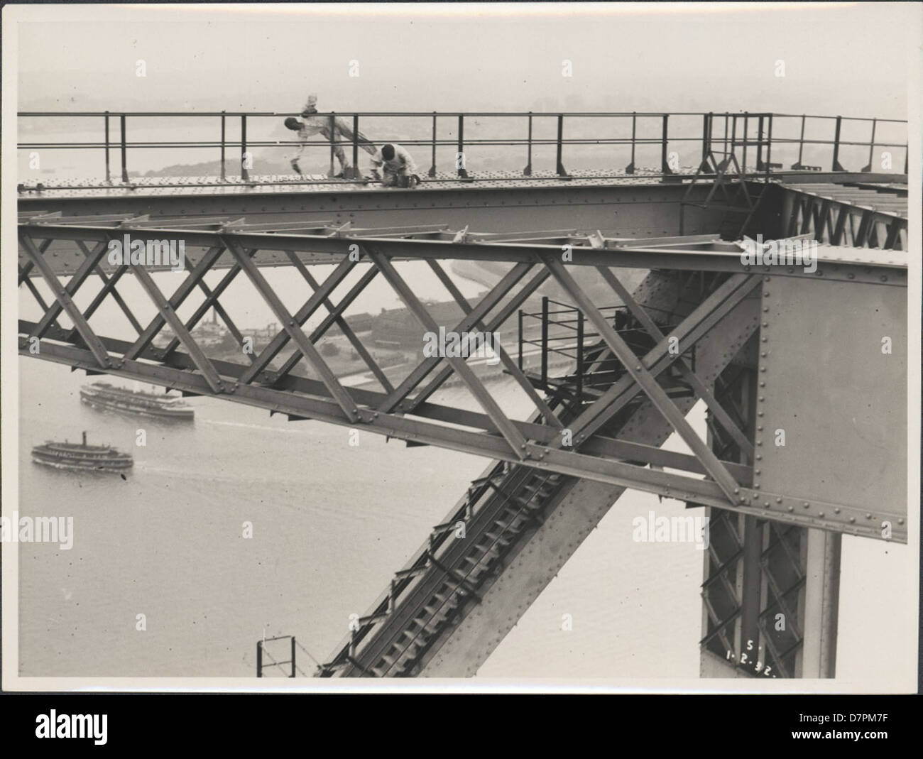 The Sydney Harbour Bridge, completed in 1932, was a monumental ...