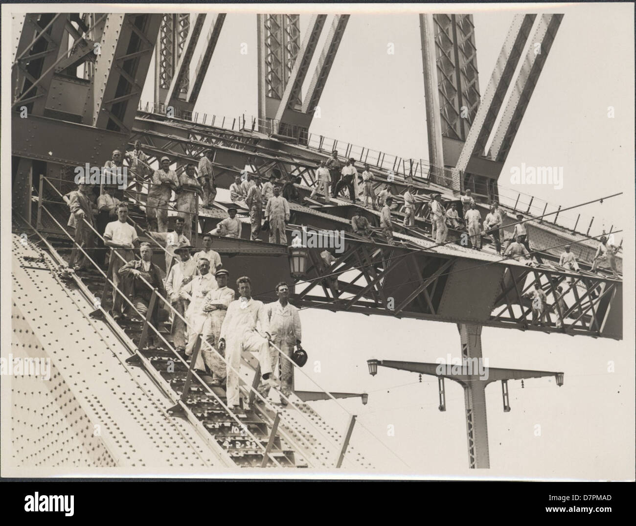 The construction of the Sydney Harbour Bridge was a monumental ...