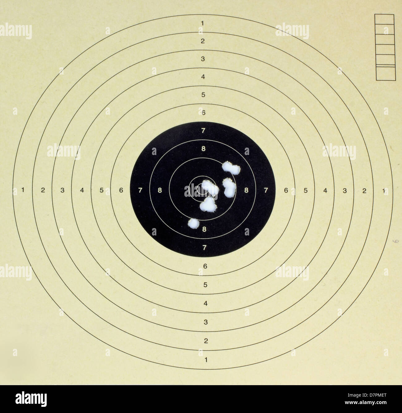 Shooting circle target bullet hole hi-res stock photography and images ...