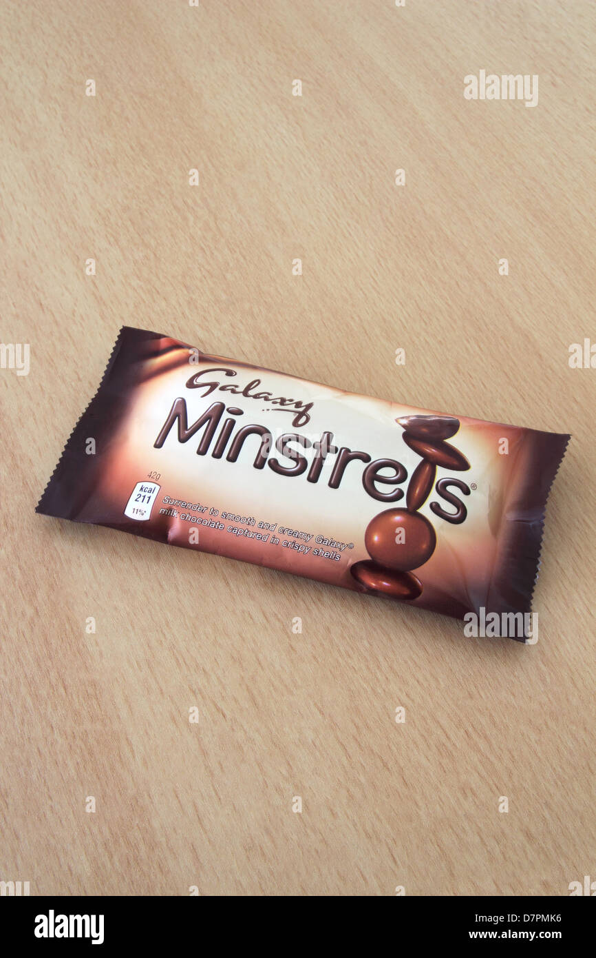 Packet of Galaxy Minstrels Chocolates Stock Photo - Alamy