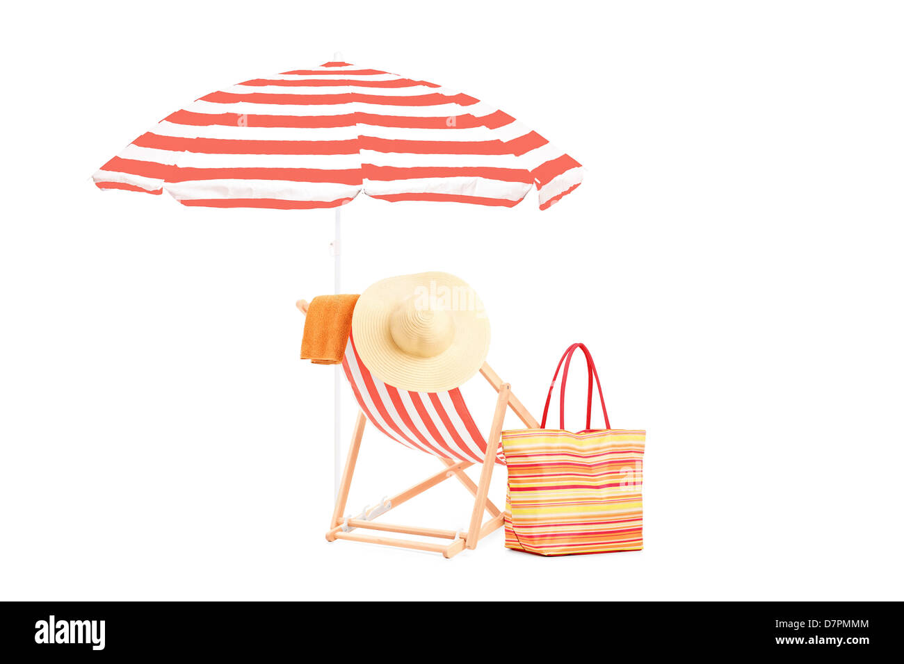 Sunbathing with hat on Cut Out Stock Images & Pictures - Alamy