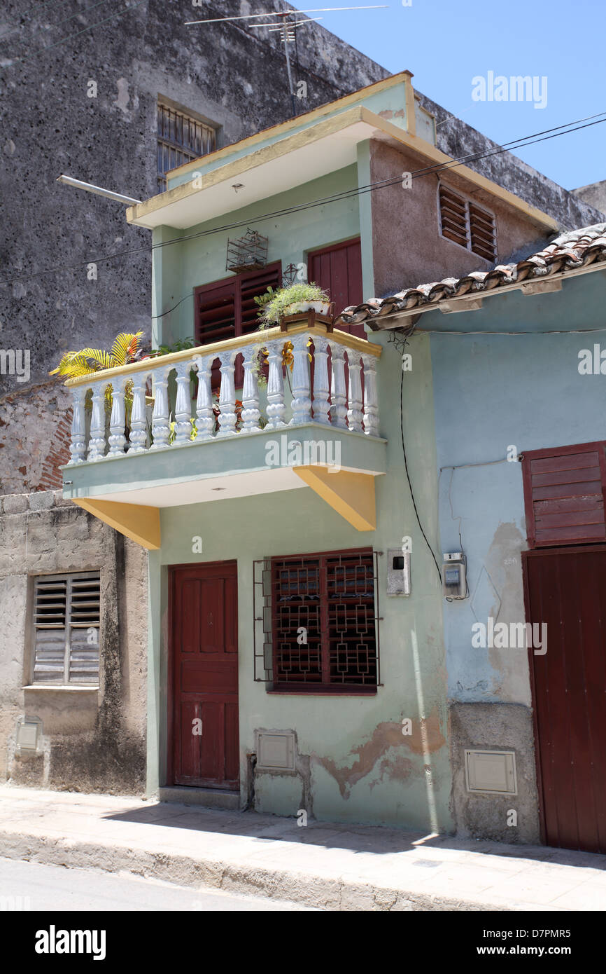 Typical Cuban town house in Gibara, Holguin Province Stock Photo - Alamy