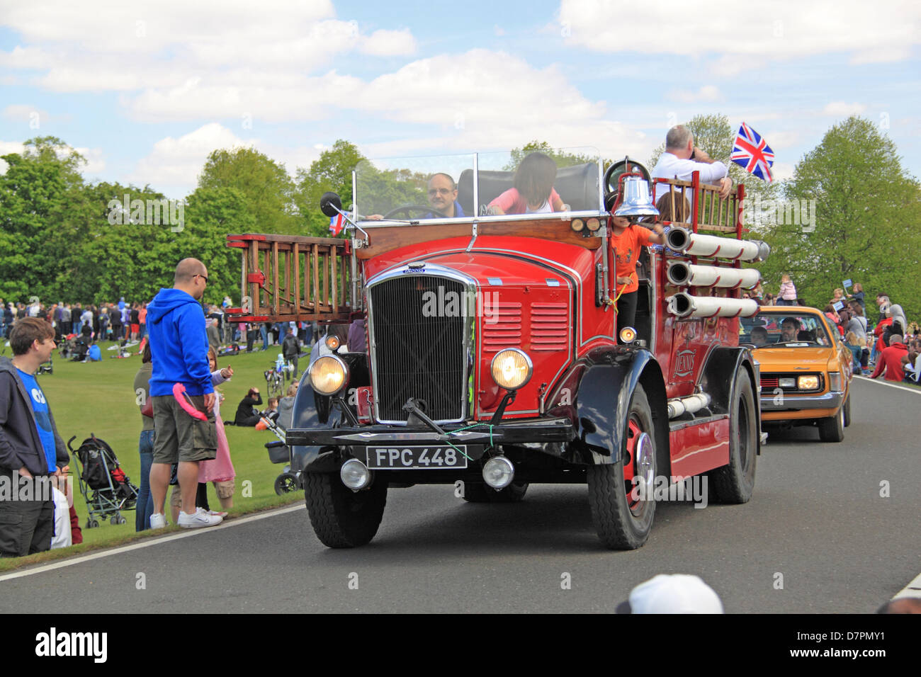 Dennis Fire Engine (1936) at Chestnut Sunday. Bushy Park, Hampton Court ...