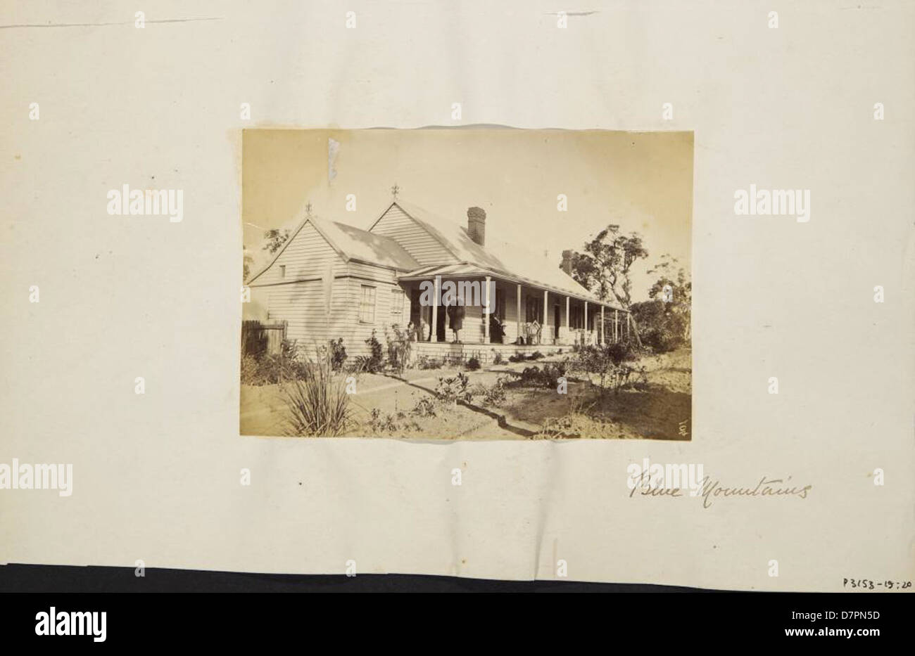 A photograph from the late 19th century shows a family on the verandah ...
