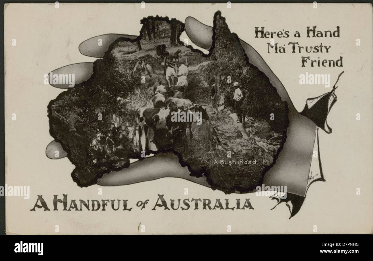 *A Handful of Australia* is a 1909 artwork depicting the Australian ...
