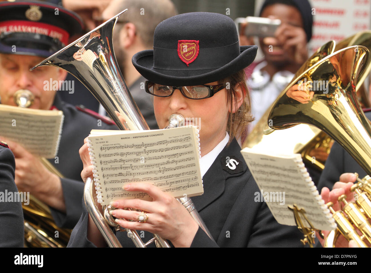 Salvation army band members hi-res stock photography and images - Alamy