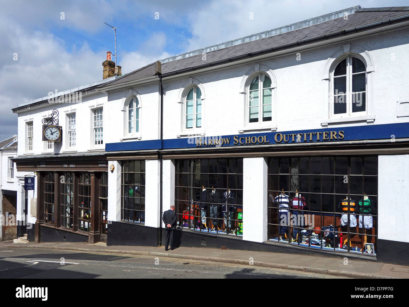 Harrow school shop, Harrow on the Hill, London, Uk Stock Photo - Alamy