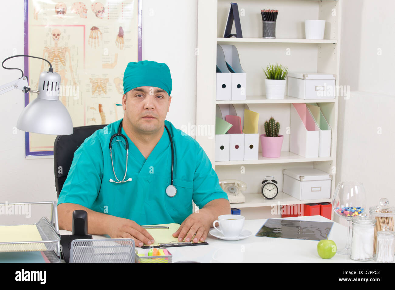 Medical doctor in the office Stock Photo - Alamy