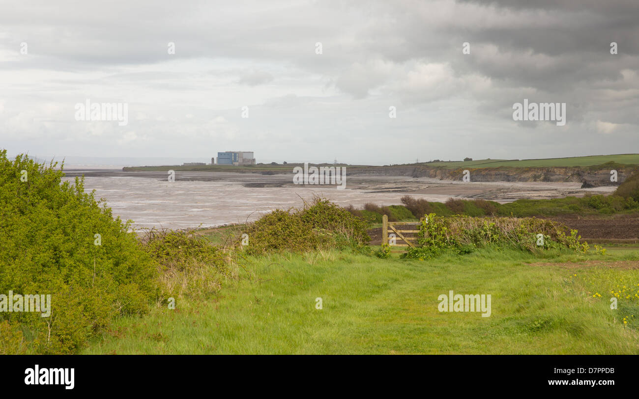 West Somerset Coast Path Lilstock beach West Somerset England near the ...