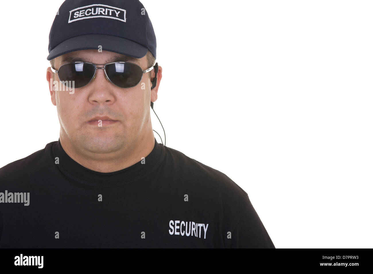 security guard isolated on white Stock Photo - Alamy