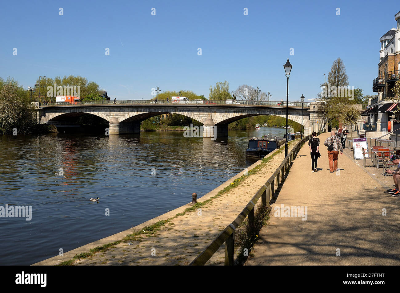 Riverside at Staines on Thames Surrey Stock Photo - Alamy