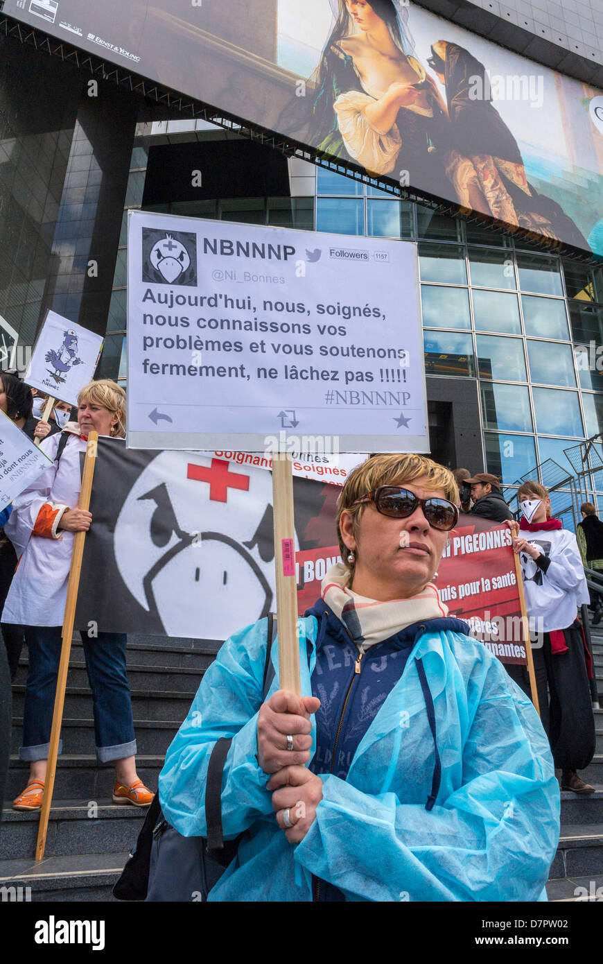 Paris, France. Nurses Demonstration, Collective For Support of ...