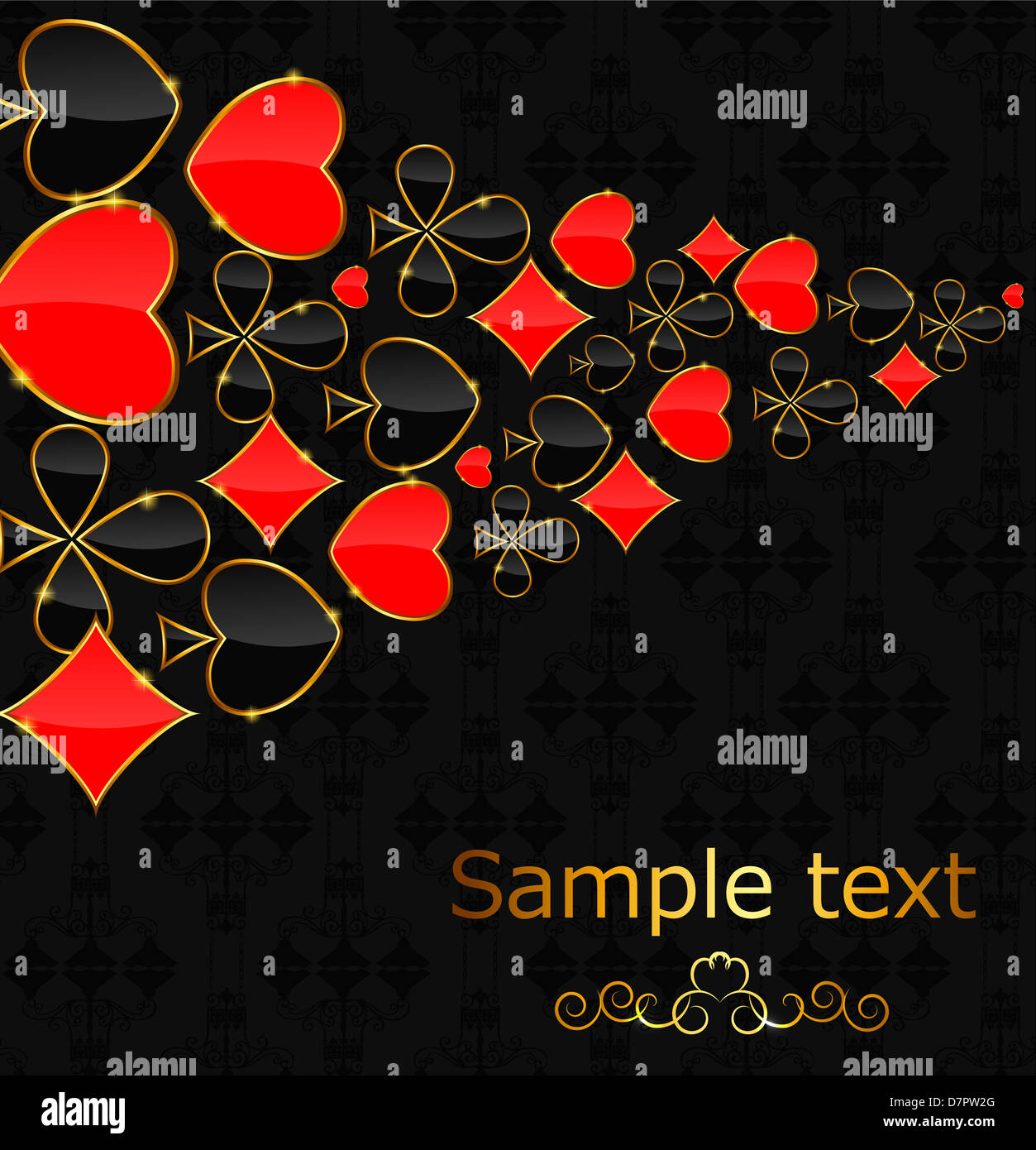 Abstract background with card suits for design. Vector illustrat Stock ...