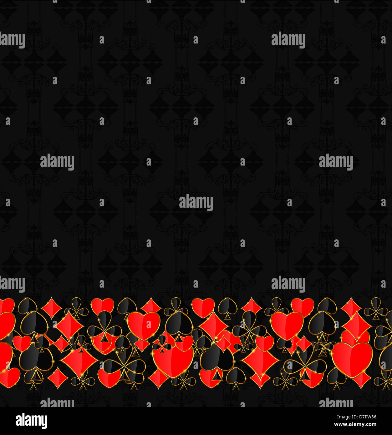 Abstract background with card suits for design. Vector illustrat Stock ...