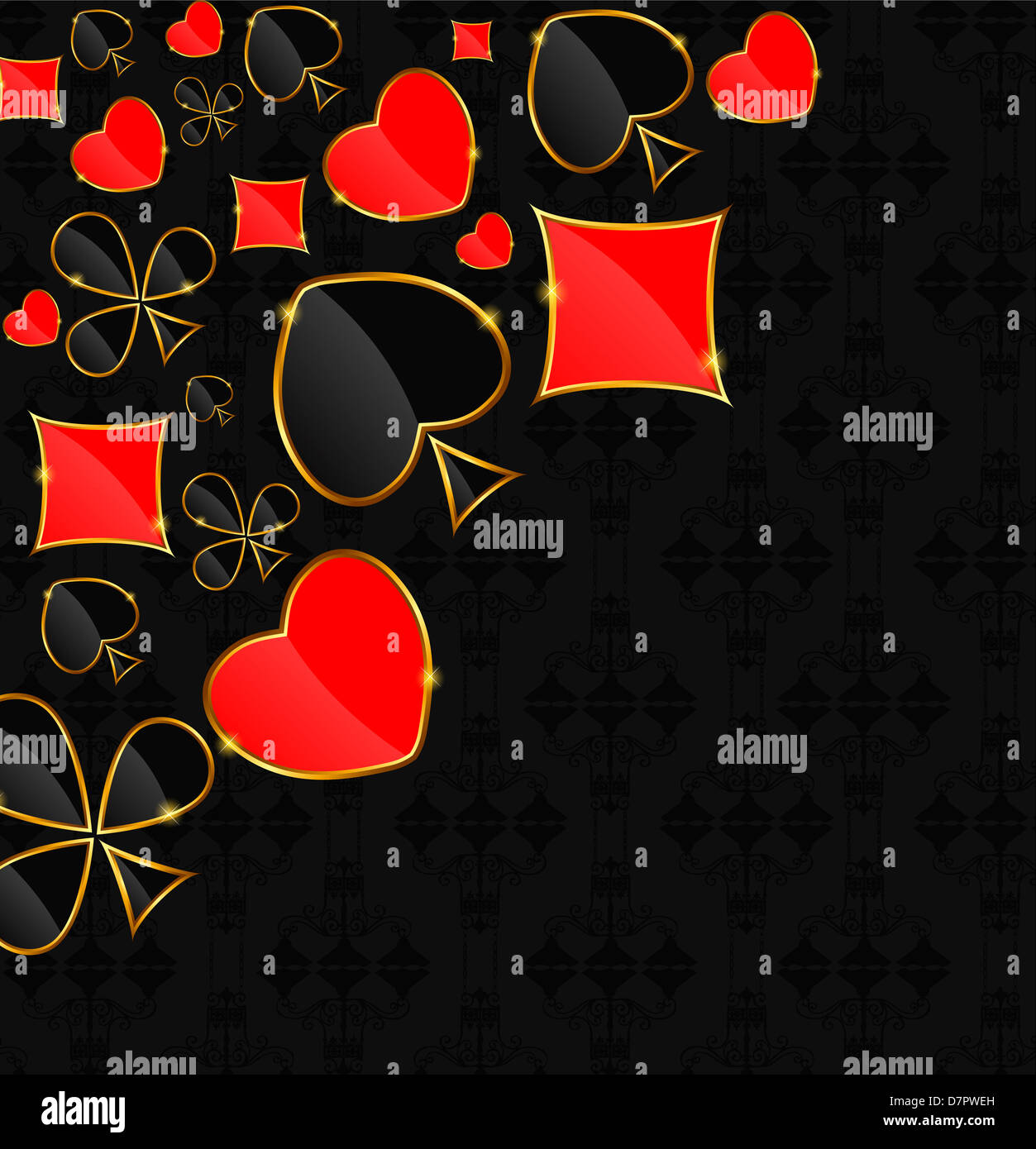 Abstract background with card suits for design. Vector illustrat Stock ...