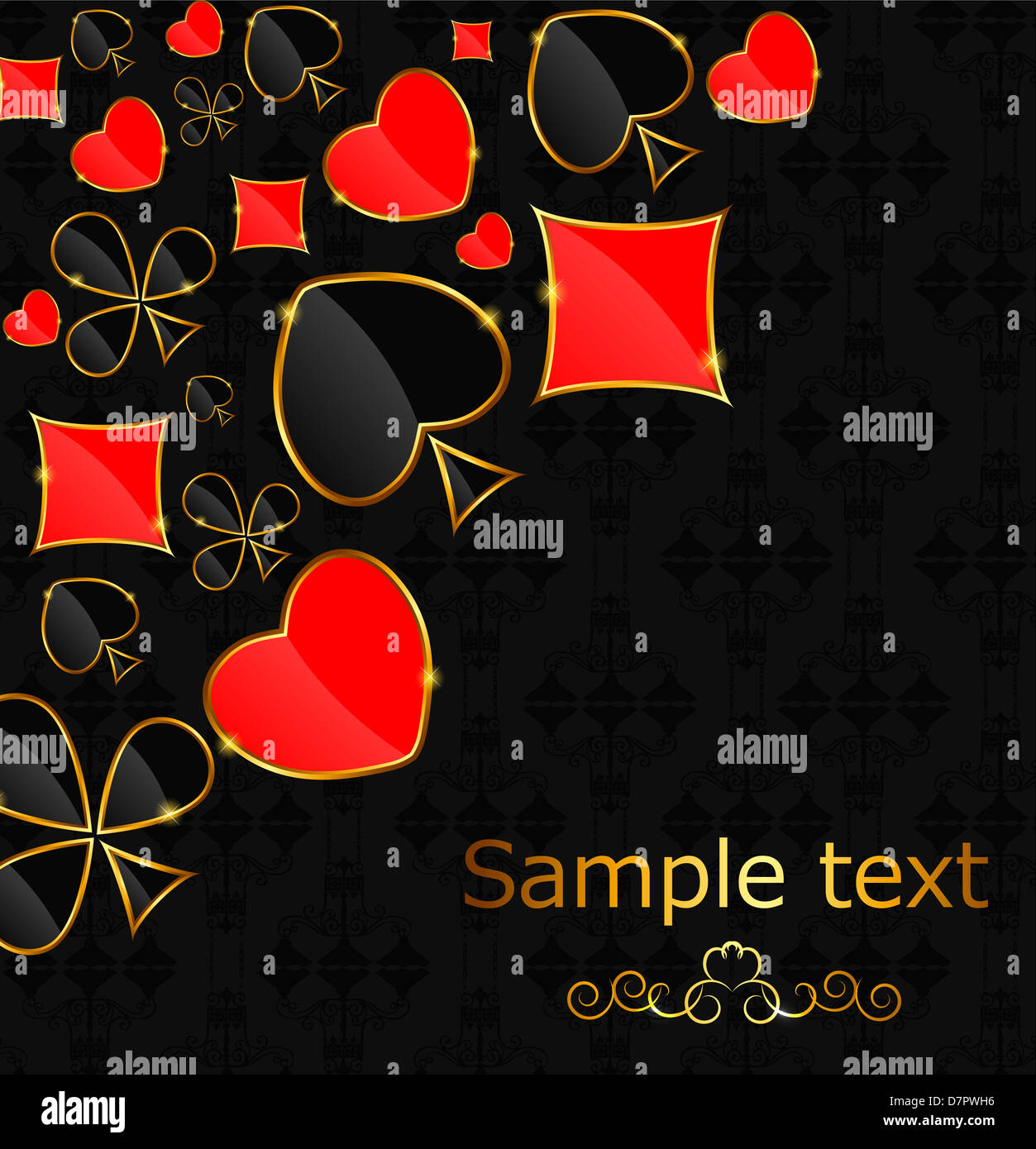 Abstract background with card suits for design. Vector illustrat Stock ...