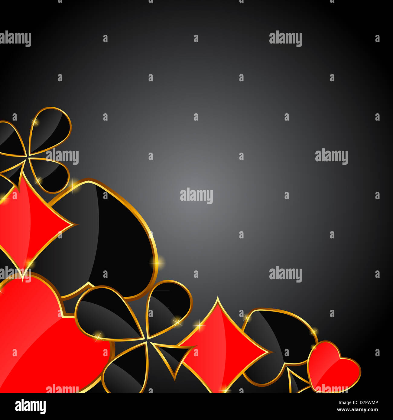 Abstract background with card suits for design. Vector illustrat Stock ...
