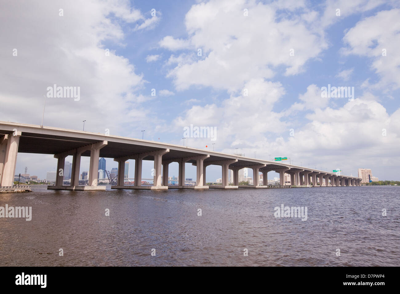 The Fuller Warren Bridge is seen in Jacksonville, Florida Stock Photo ...