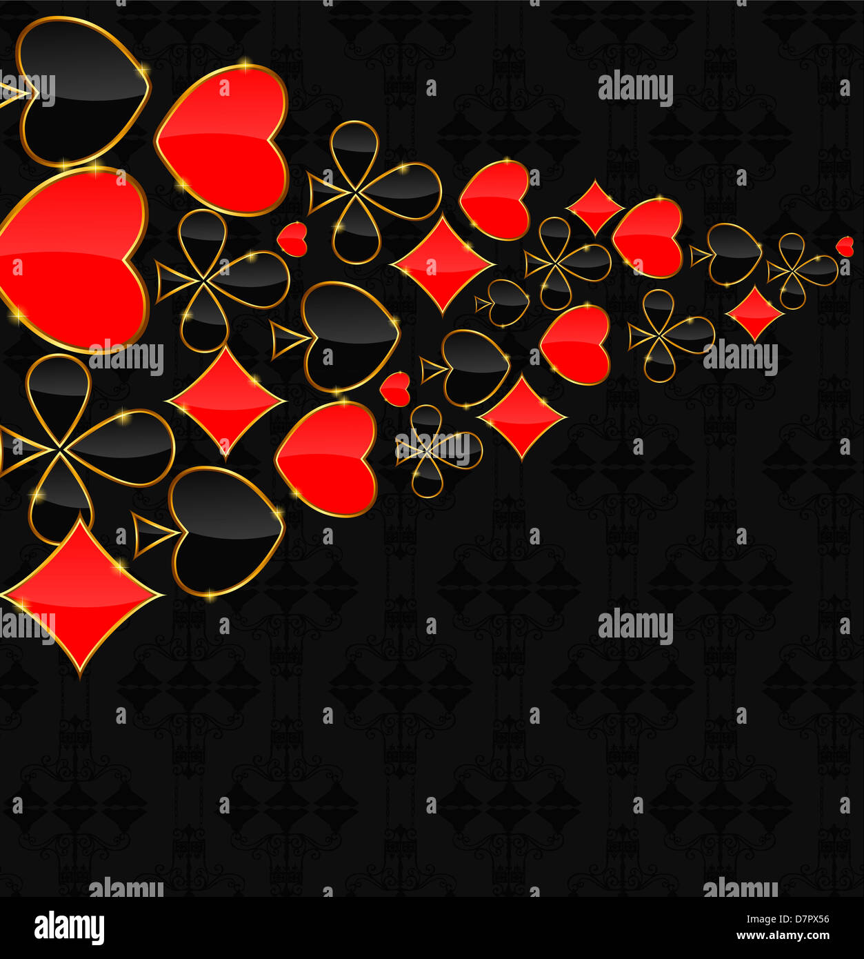 Abstract background with card suits for design. Vector illustrat Stock ...