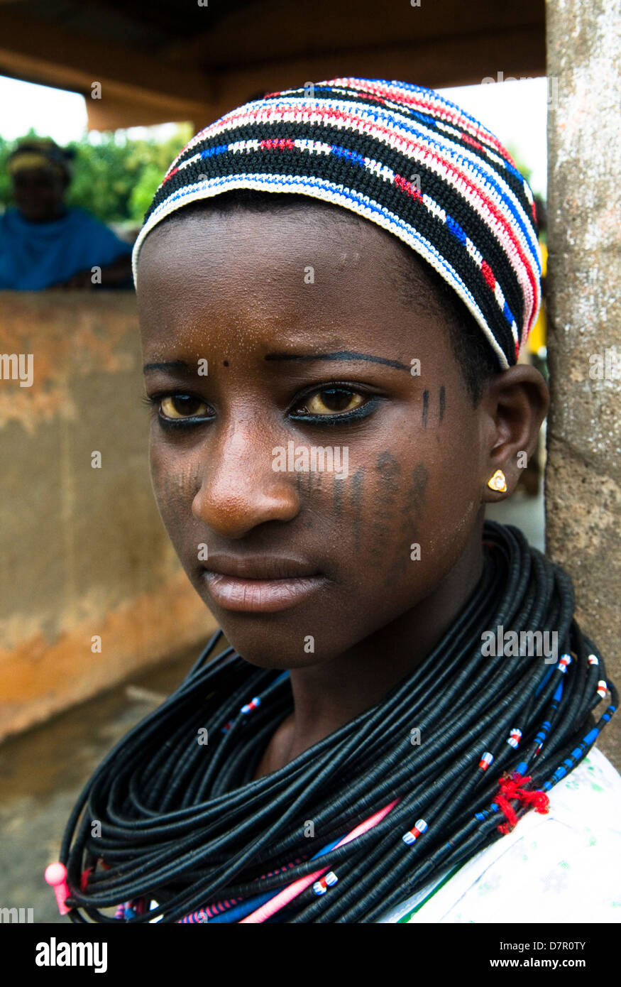 Fulani tribe woman tattoo hi-res stock photography and images - Alamy
