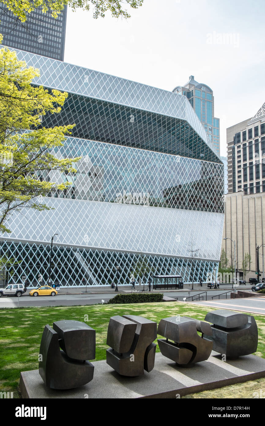 Seattle central library hi-res stock photography and images - Alamy