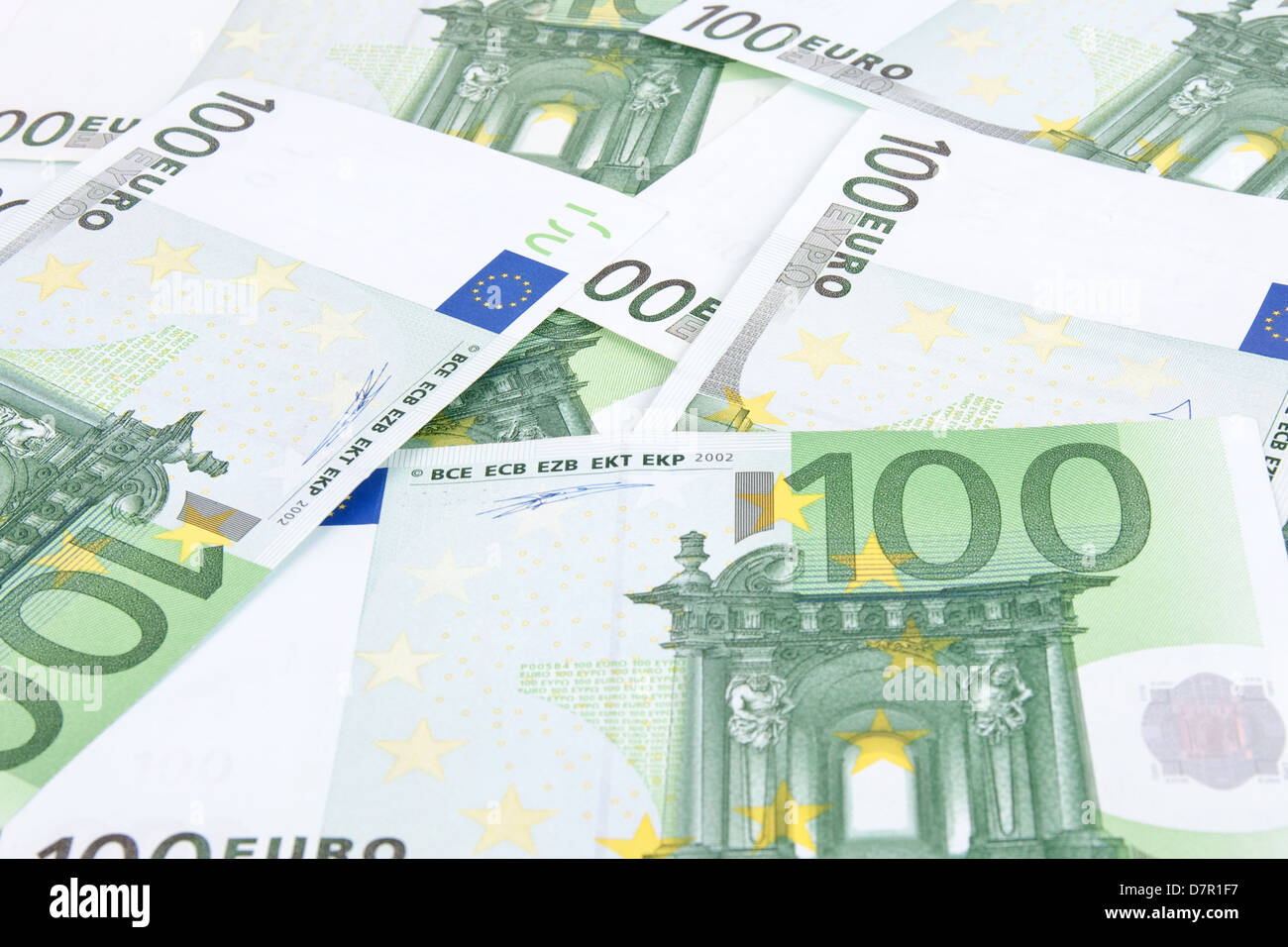 Background with hundred euro banknotes Stock Photo - Alamy