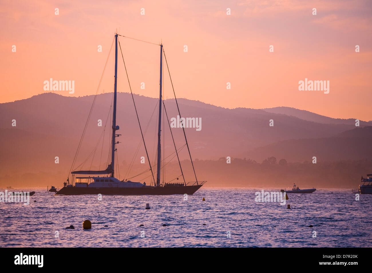 Nice, the Mediterranean sea. Yahts Stock Photo - Alamy