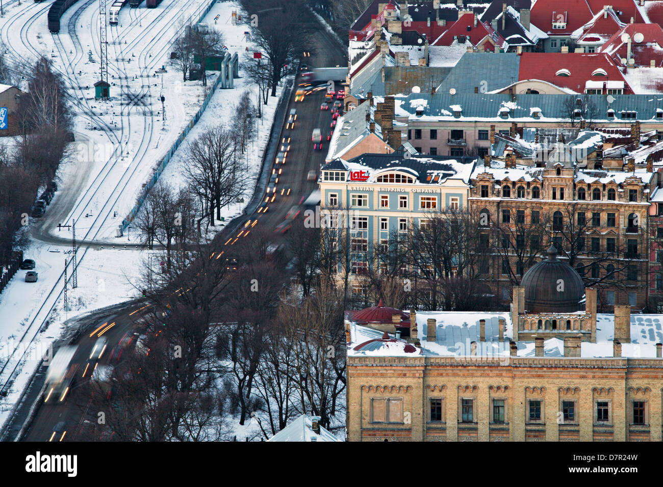 Old, Riga. Winter view. Panorama. Riga, Latvia.aerial architecture art ...