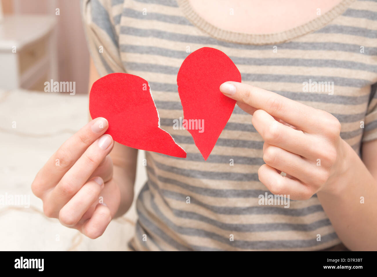 Heart Hand Sad High Resolution Stock Photography and Images - Alamy