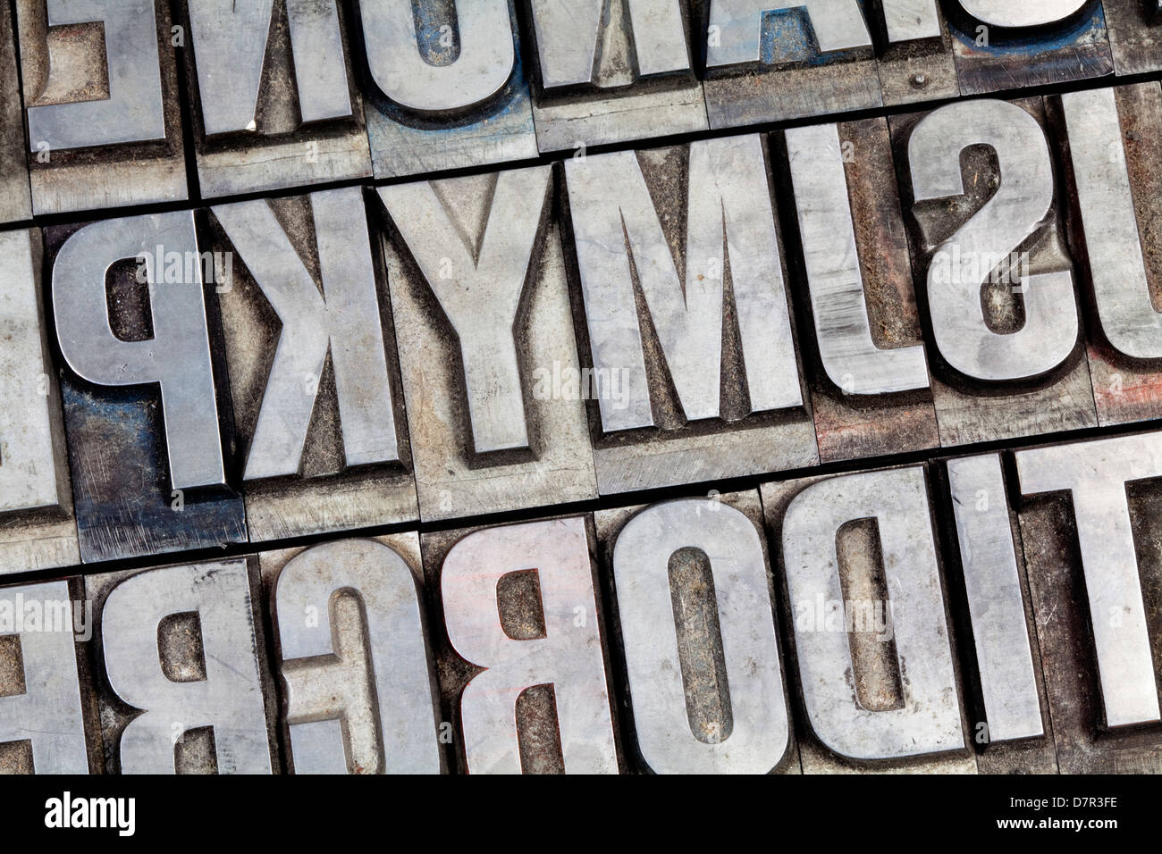 Type case lead letters letterpress hi-res stock photography and images ...