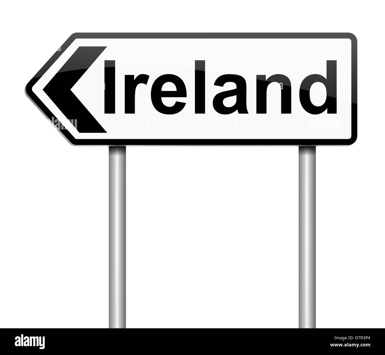 Irish road sign Cut Out Stock Images & Pictures - Alamy