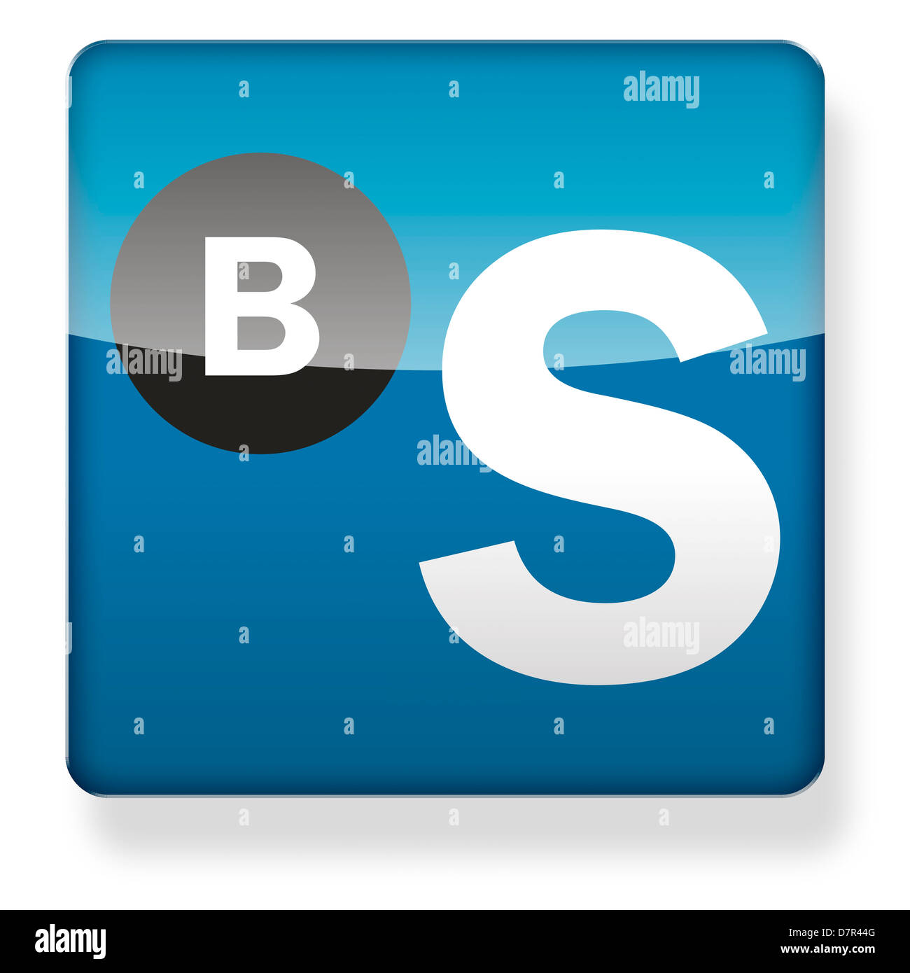 Banca Sabadell logo as an app icon. Clipping path included Stock Photo ...