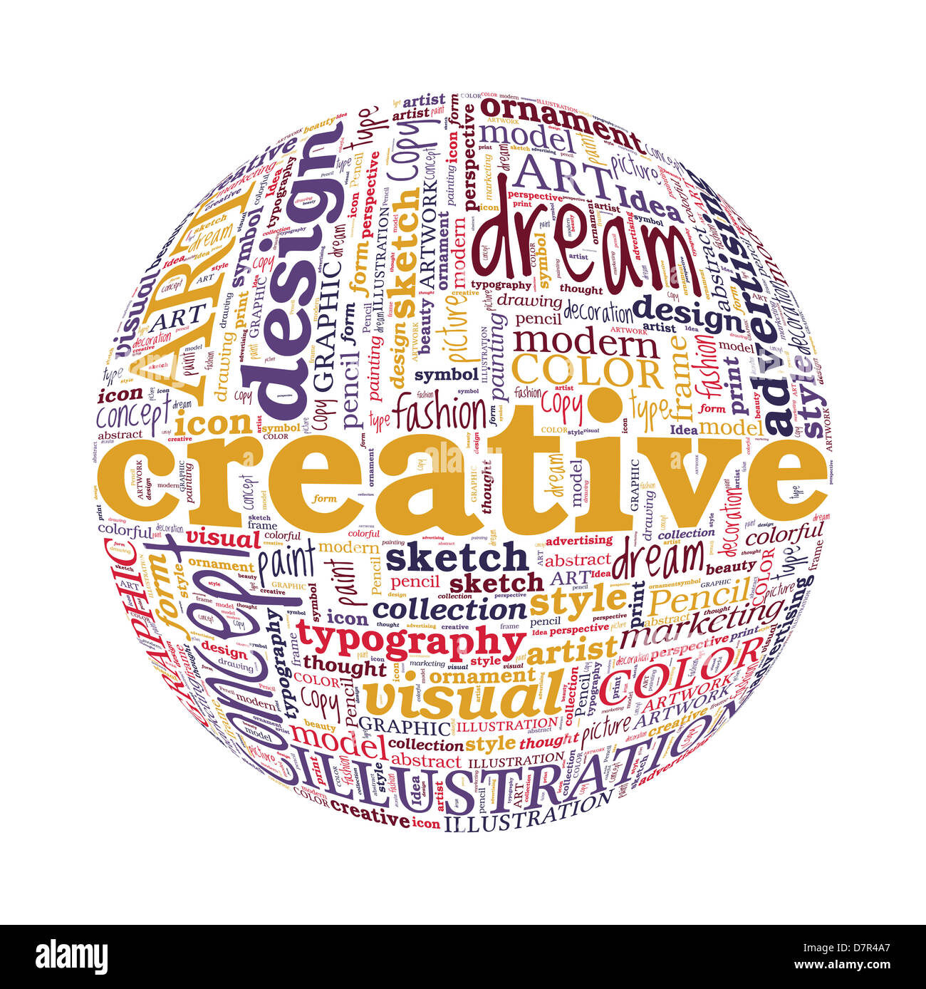 Artist word cloud concept hi-res stock photography and images - Alamy