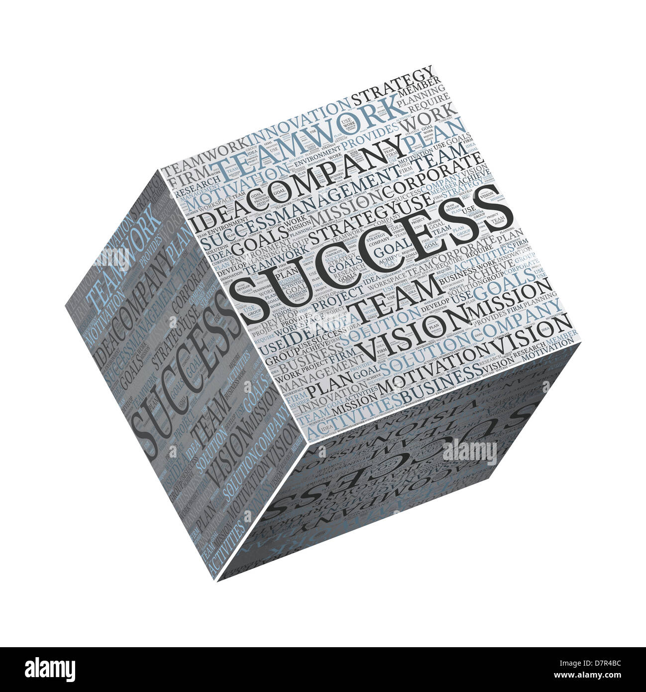 Cube Shape Business Concept Word Cloud Stock Photo - Alamy