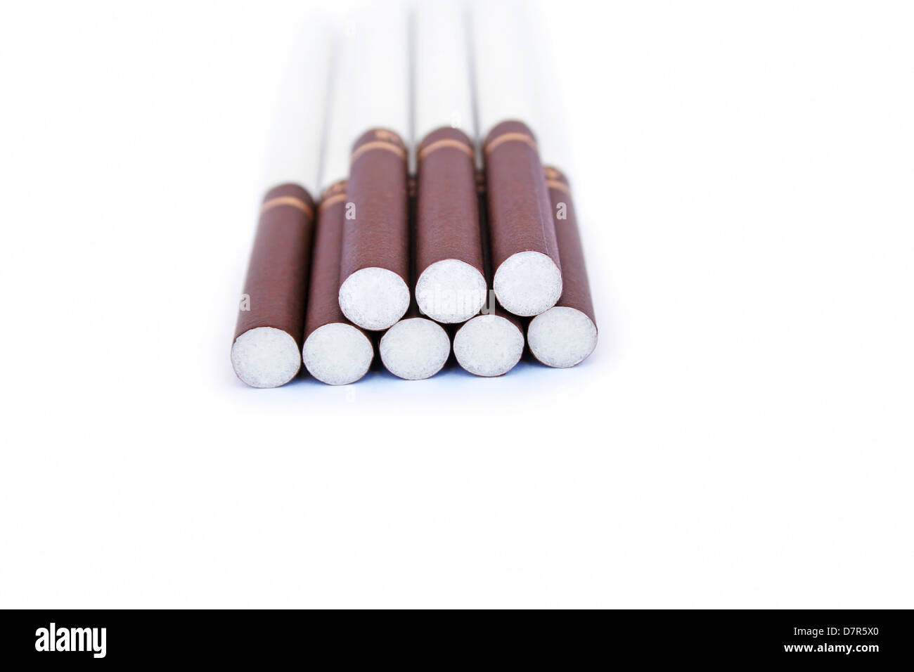Cigarettes isolated on white background Stock Photo - Alamy