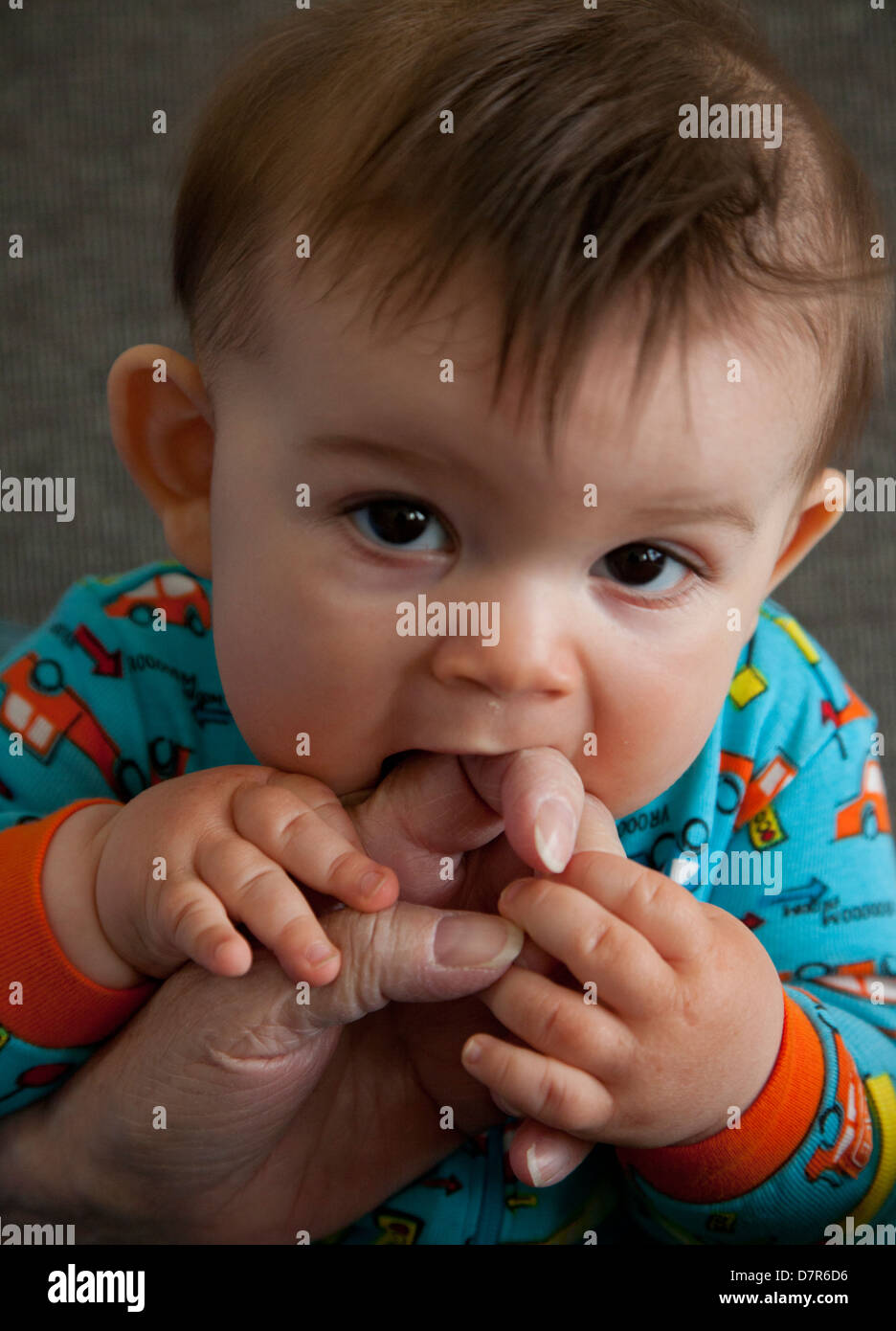Baby boy face big brown hi-res stock photography and images - Alamy