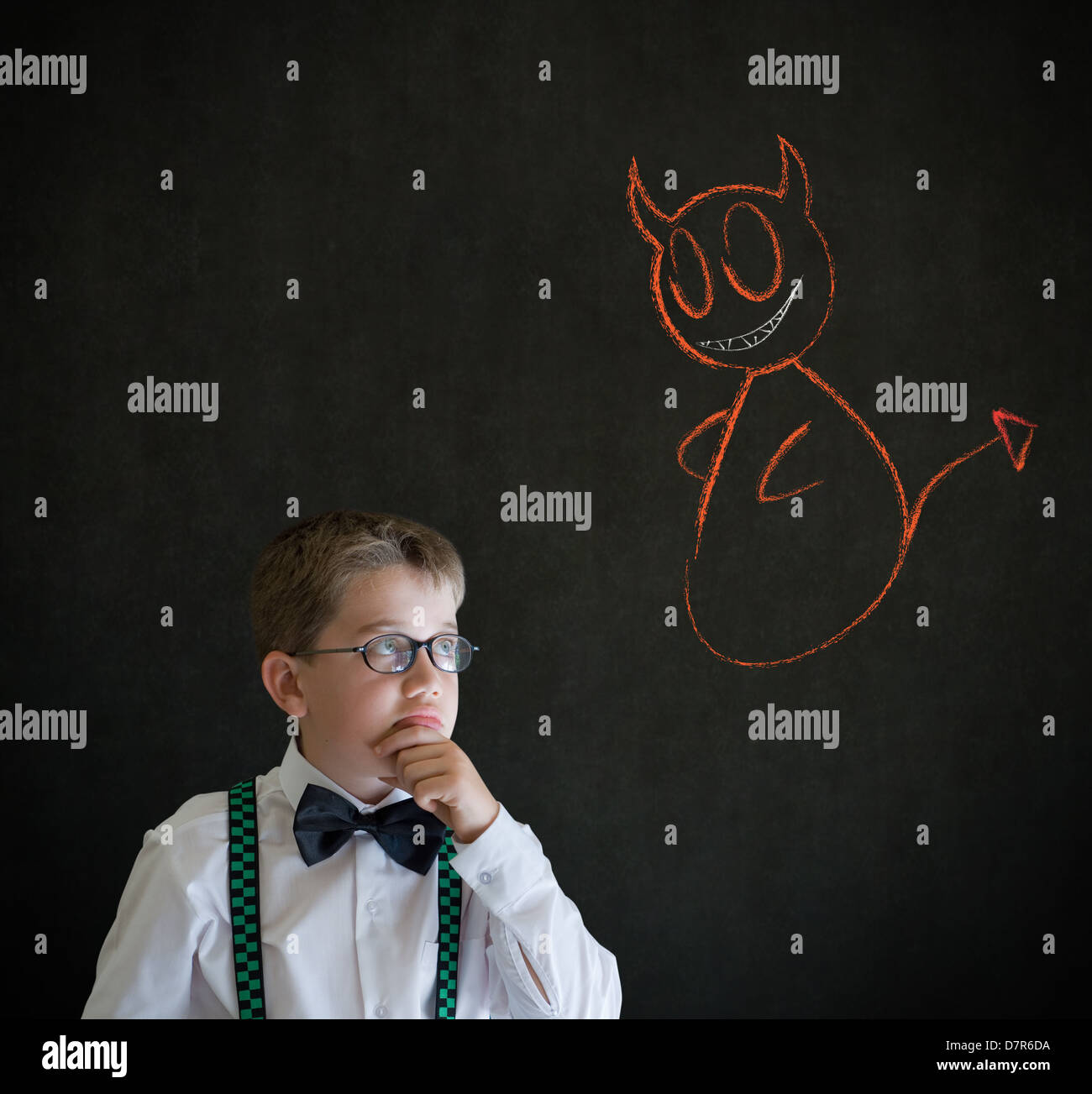 Angel and devil on shoulder hi-res stock photography and images - Alamy