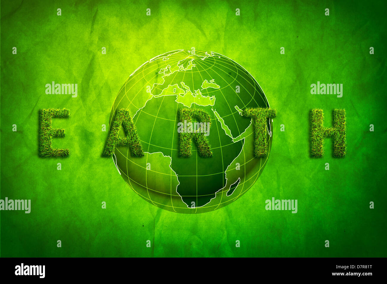Green Earth concept, abstract grungy backgrounds with cardboard texture ...
