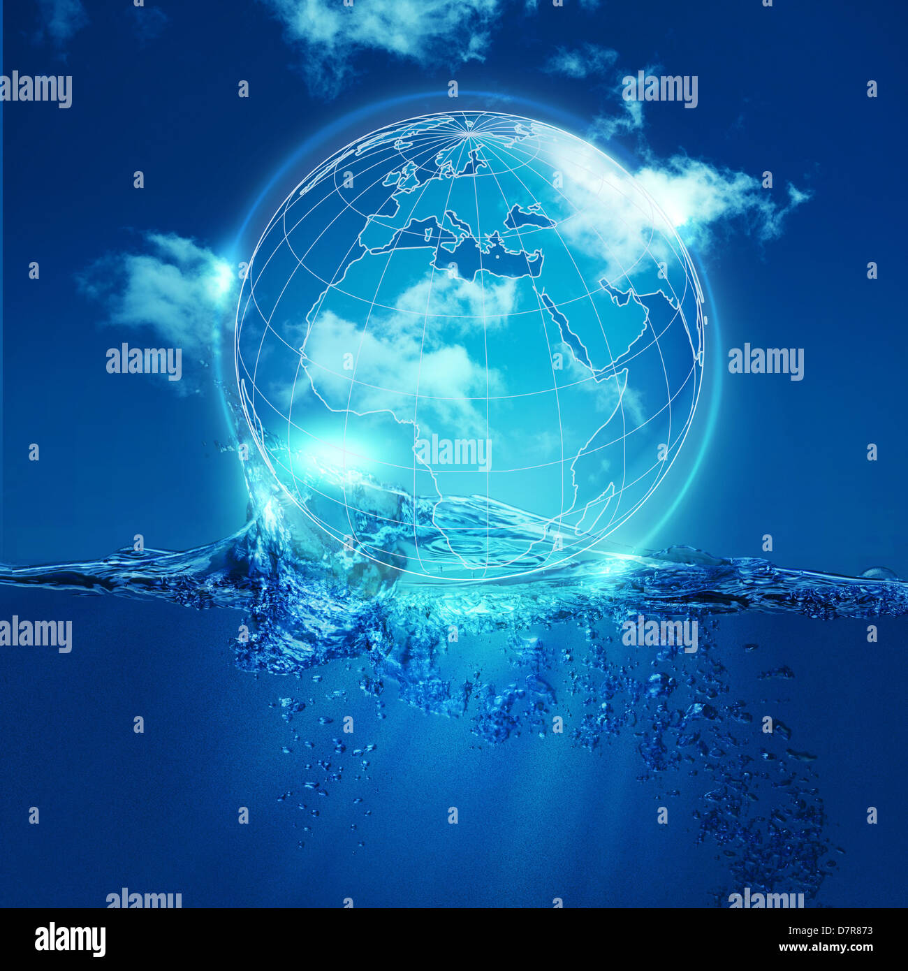 Whole world surface map hi-res stock photography and images - Alamy