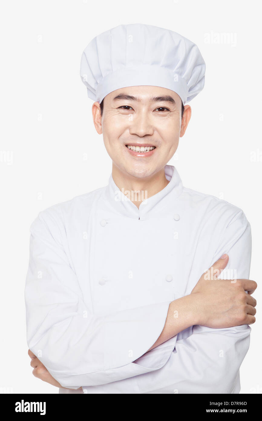Studio Portrait of Chef Stock Photo - Alamy
