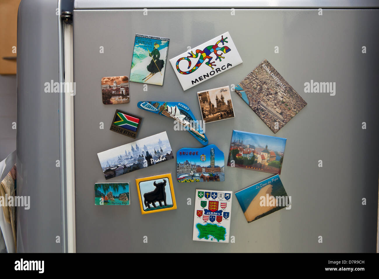Travel fridge magnets Stock Photo - Alamy