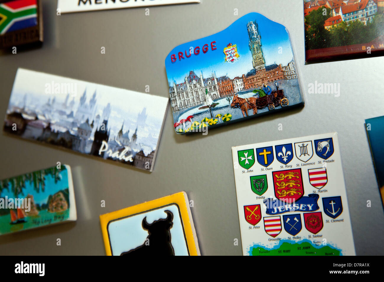 Travel fridge magnets Stock Photo - Alamy