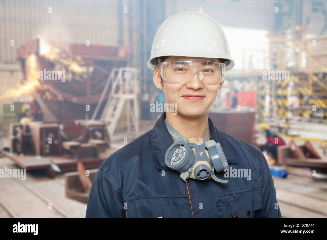 Construction worker on site, portrait Stock Photo - Alamy