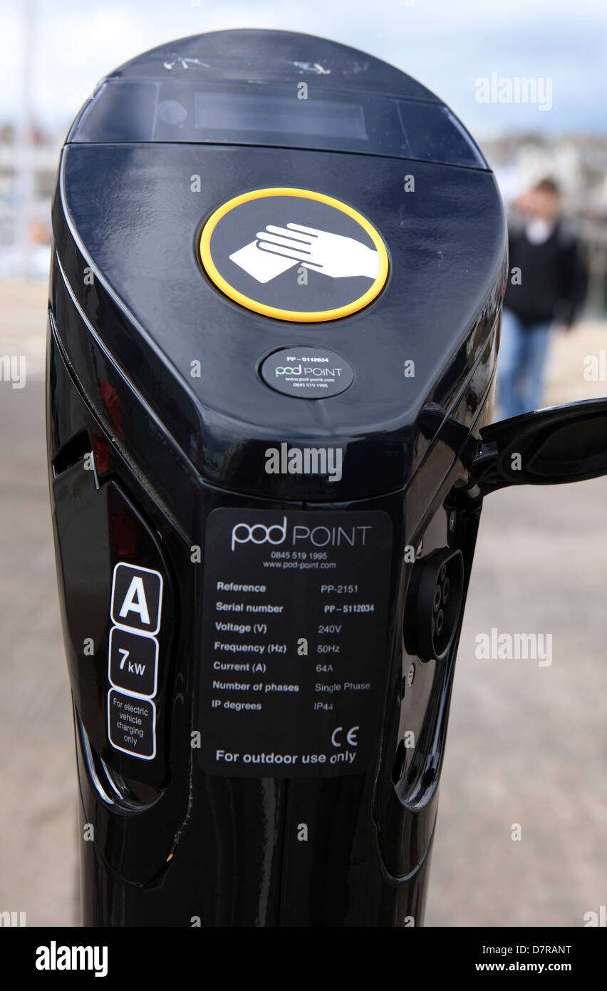 Pod Point for charging an electric car in the Fife coastal town of ...