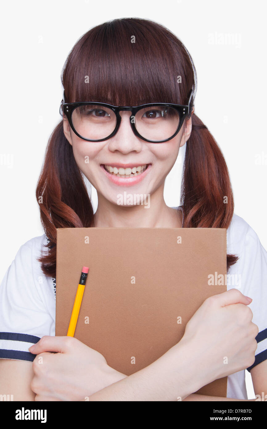 Portrait of School Girl Stock Photo - Alamy