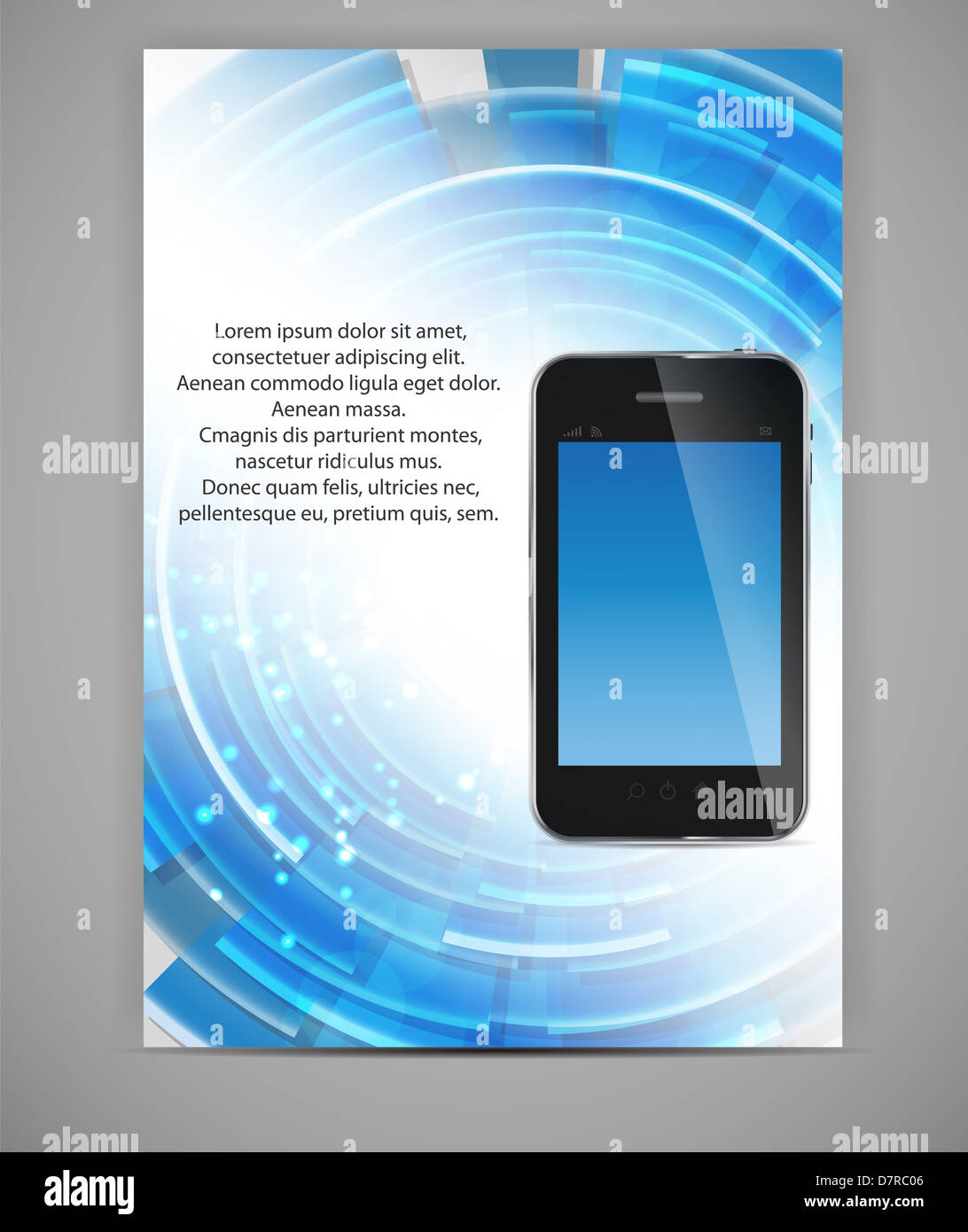 Business blank template vector illustration Stock Photo - Alamy