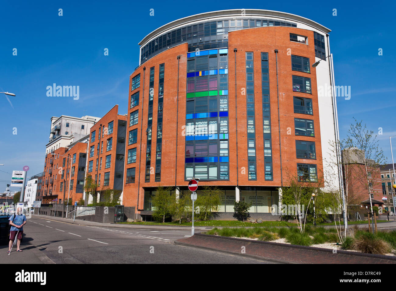 Exterior view of office building Stock Photo - Alamy