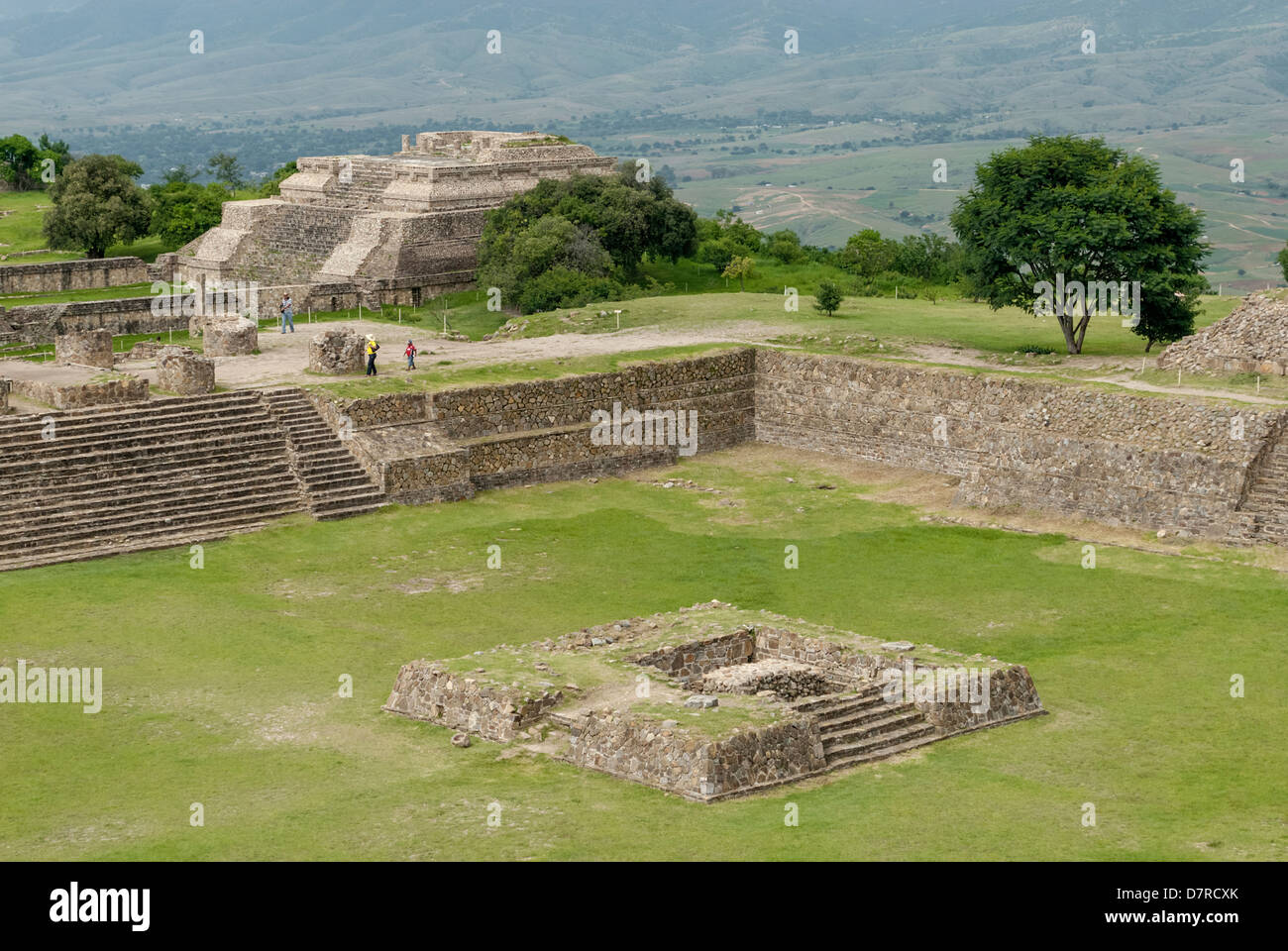 Archeological ruins of Monte Alban, ancient capital of the Zapotecs ...